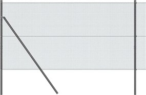 Zemní upevnění svařované drátěné ploty 25 x 1,2 m Šedá Síťovina 3351848