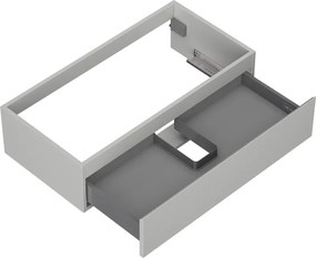 Mexen Orio, koupelnová skříňka 90 cm, 1 zásuvka, šedá matná, 91A10-09023-1-BF62