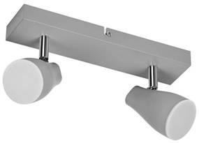 LED stropní svítidlo šedé SPOT PEAR 8.6 W, teplá bílá