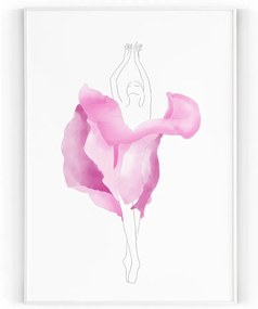 Plakát / Obraz Baletka Pololesklý saténový papír 210 g/m² A4 - 21 x 29,7 cm
