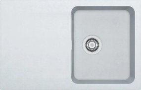 Franke Orion - Tectonitový dřez OID 611-78, 780x500 mm, bílá 114.0288.585