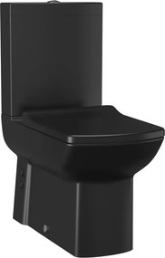 Sapho Sapho, LARA WC sedátko, SLIM, Soft Close, černá matná, KC1603.01