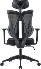 Ergonomická kancelářská židle AVENTO - černá síťovina