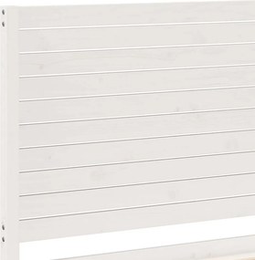 Prodloužený rám postele bez matrace bílý 90 x 220 cm masiv 3309310