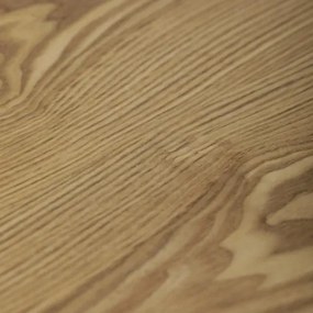 Jídelní stůl 160x90 dub kovové nohy broušený nerez HT-W1515 OAK