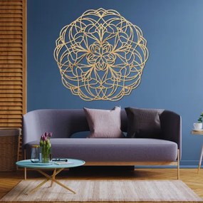 Vyřezávaná dřevěná dekorace mandala míru Serena I SENTOP PR0250