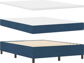Postel s boxspringem s polštářem Modrá 200 x 160 cm textil 3341720