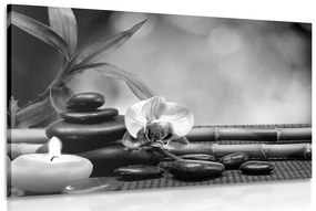 Obraz Feng Shui harmonie v černobílém provedení - 90x60 cm