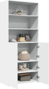 Skříň highboard bílá 80 x 42,5 x 185 cm kompozitní dřevo 3281378