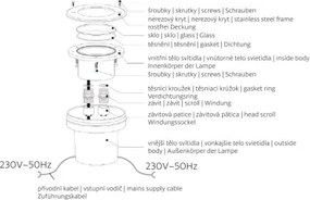 Nájezdové svítidlo Panlux ROAD 12LED studená bílá RO-C03/S