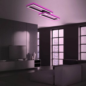 LED stropní světlo Frame RGBW podsvícení černá