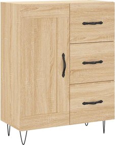 Skříň highboard dub sonoma 69,5 x 34 x 180 cm kompozitní dřevo 3200036