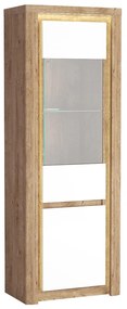 Obývací stěna LIVINIO | 5 dílů | 232,5 cm + 144 cm + 110x63 cm | sestava B | V CENĚ LED LIŠTY | ribbeck/bílá lesk