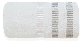 Bavlněný ručník Sagitta 30x50 cm mléčný