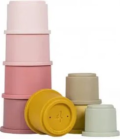 Little Dutch Stohovací kelímky Pink / od 0 měsíců
