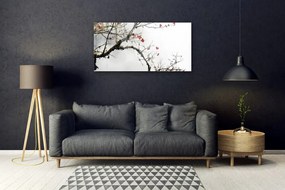 Obraz na skle Větev Příroda Rostlina 125x50 cm