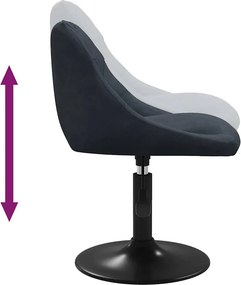 Otočné jídelní židle 4 ks tmavě šedé samet 3088792