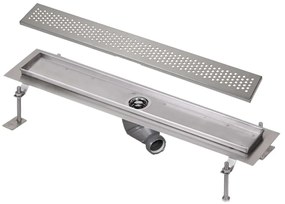 Sanela - Sprchový žlab do prostoru, délka 75 cm, lesklá nerez SLKN 03B
