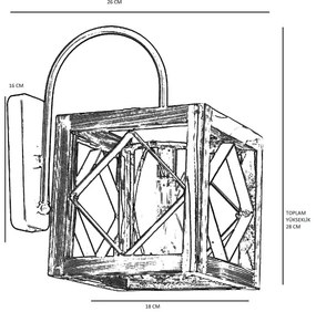 Nástěnné svítidlo ZIKZAK 1xE27/60W/230V