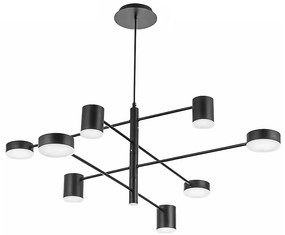 Toolight Toolight, LED stropní svítidlo s 8 rameny 75x124 cm APP598-8C, černá, OSW-08566