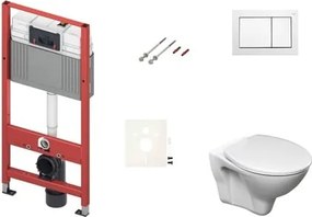 Cenově zvýhodněný závěsný WC set TECE do lehkých stěn / předstěnová montáž+ WC Ceramia S-Line Pro SIKOTSR0