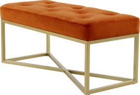 XXXLutz TABURETOVÁ LAVICE, dřevo, kov, textil, kompozitní dřevo, 40/40/90 cm - Taburety - 005937046201