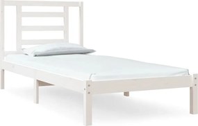 Postel bez matrace bílá 90 x 200 cm masivní borovice 3104334