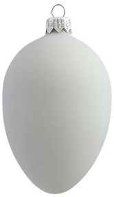 Skleněné vajíčko šedé