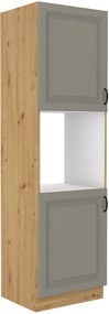STL 60 cm skříňka vysoká 2D na vestavnou troubu STILO Barevné provedení STILO: Dub Artisan / Bílý mat