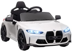 AIYAPLAY dětské elektrické autíčko s dálkovým ovládáním BMW M4 bílé