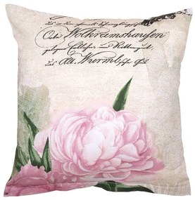 SCANquilt povlak TENCEL peony béžovorůžová 45 x 45 cm