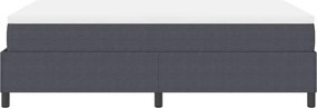 Postel s boxspringem Tmavě šedá a bílá 120 x 190 cm 3337453