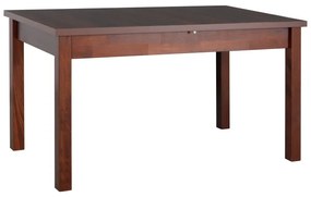 Drewmix jídelní sestava DX 15 odstín dřeva (židle + nohy stolu) bílá, odstín lamina (deska stolu) olše, potahový materiál látka