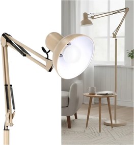 BRILAGI - Flexibilní stojací lampa TASKER 1xE27/60W/230V 184 cm béžová