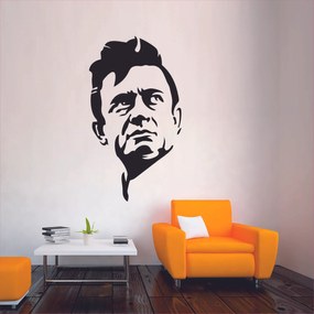 Samolepka na zeď - Johnny Cash (32x60 cm) - PopyDesign