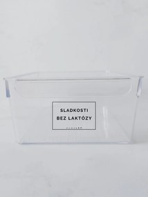 SLADKOSTI BEZ LAKTÓZY - Samolepka s rámečkem na dózy do lednice, 6 x 4 cm