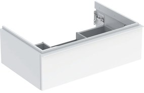 Geberit iCon - Umyvadlová skříňka, 74x25x48 cm, 1 zásuvka, lesklá bílá 502.311.01.1