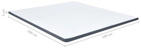 Petromila Vrchní matrace na postel boxspring 200 x 160 x 5 cm