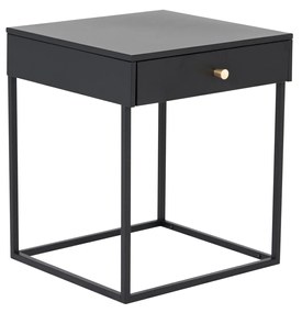 Noční stolek Bakal, černý, 41x43