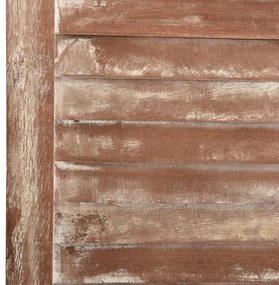 6dílný paraván hnědý 210 x 165 cm masivní dřevo pavlovnie,  338585