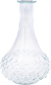 Krémová skleněná váza (výška 21 cm) – Dakls