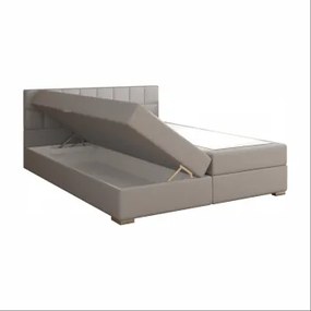 Postel boxspring FERATA KOMFORT 160x200 světle šedá