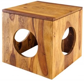 Cubus příruční stolek hnědý 40 cm