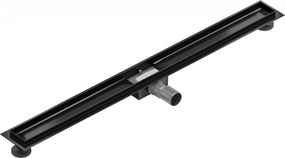 Mexen Flat nerezový sprchový žlab 90 cm - tělo žlabu bez krytu, černá, 1715090