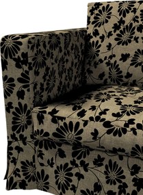 Potah na pohovku IKEA  Karlanda 3-místná nerozkládací, dlouhý barva béžová látka pletený vzor, vzorované