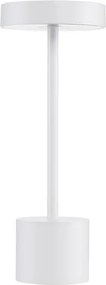 NV 9002863 Venkovní stolní lampa FUMO bílý hliník a akryl LED 2W 3000K 220-240V 163st. IP54 vypínač na těle / USB kabel - NOVA LUCE