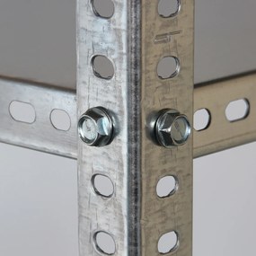 Šroubové kovové regál 200x100x30cm, 6 polic