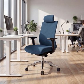 Ergonomická kancelářská židle tmavě modrá VECTOR