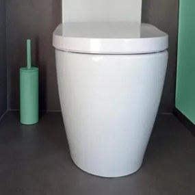 Spirella AKIRA WC štětka matná zelená / ocel / doprodej