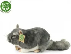 RAPPA Plyšová činčila 22 cm / ECO-FRIENDLY / od 0 měsíců